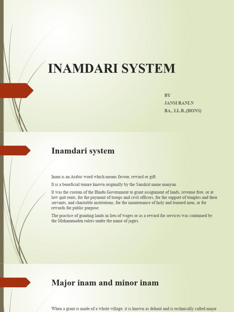 Inamdari System | PDF | Justice | Crime & Violence