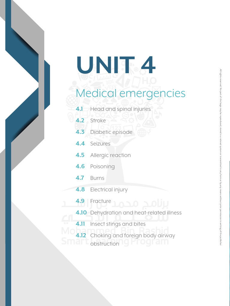 Unit 4: Medical Emergencies | PDF | Hypoglycemia | Stroke