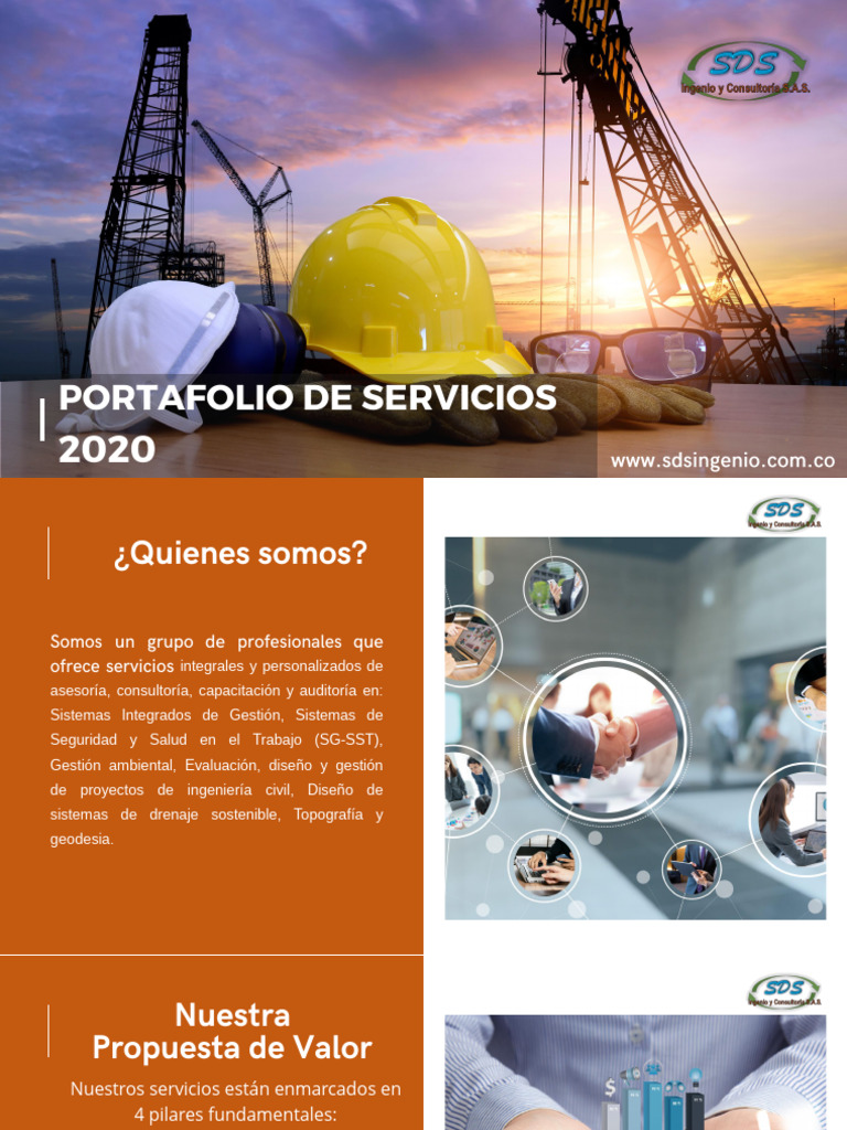 Portafolio Servicios 2020 SDS | PDF | Auditoría | Ingeniero civil