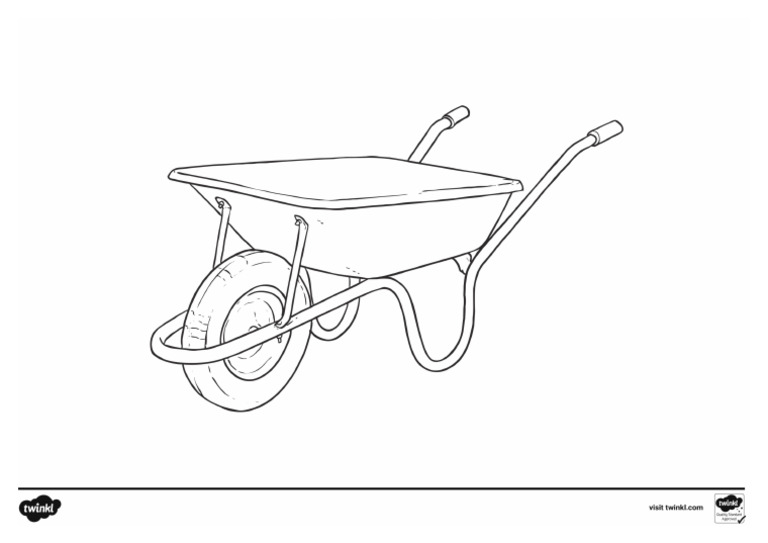 T TP 2666921 Wheelbarrow Colouring Sheet - Ver - 1 | PDF