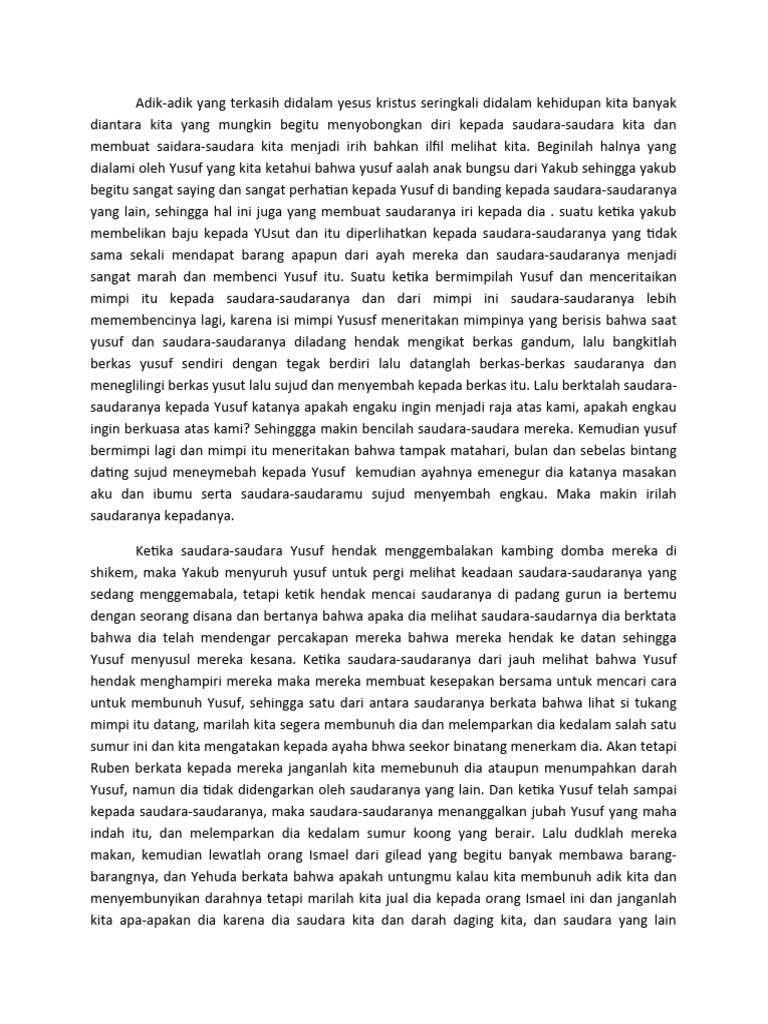 Kotbah Anak SMGT | PDF