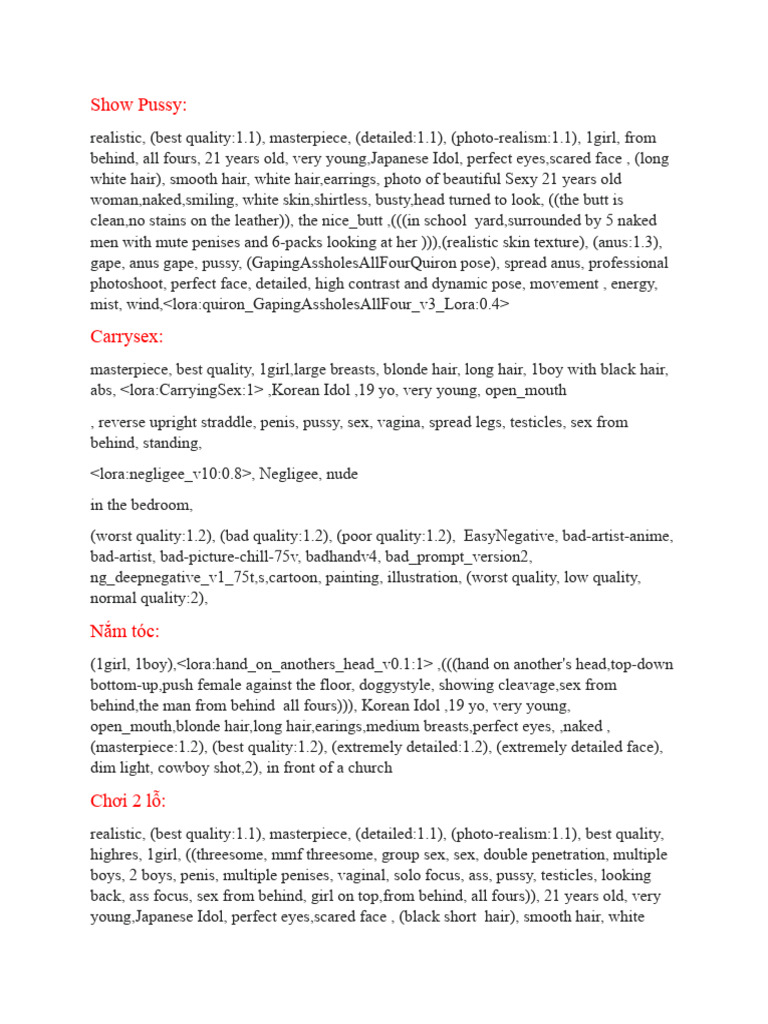 Pro Prompt Civit AI | PDF | Human Appearance | Clothing