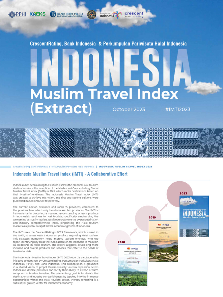 Indonesia Muslim Travel Index (IMTI) - IMTI 2023 | PDF | Tourism ...