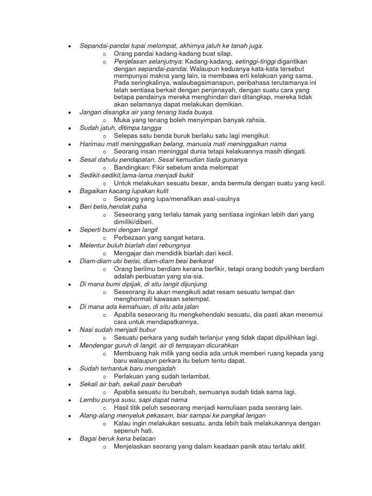 BM Peribahasa | PDF