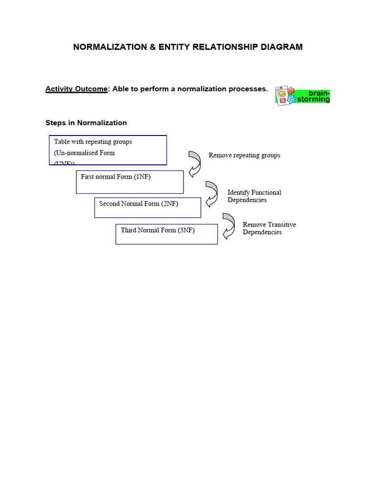 Normalization Erd Example With Exercise | Download Free PDF | Computer ...