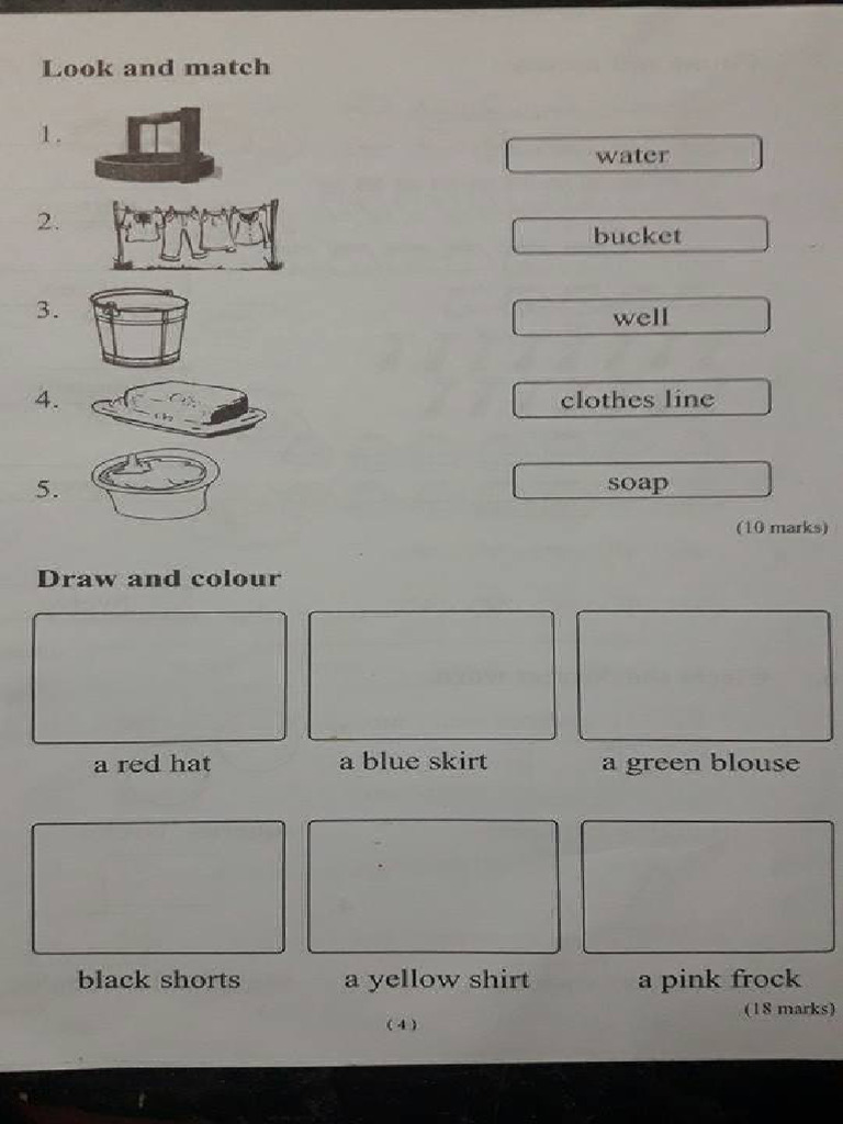Grade 3 English Term Test Papers | PDF