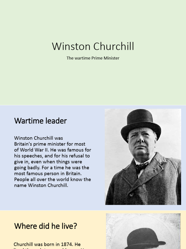 Winston Churchill: UK Prime Minister in WWII | PDF | Winston Churchill ...