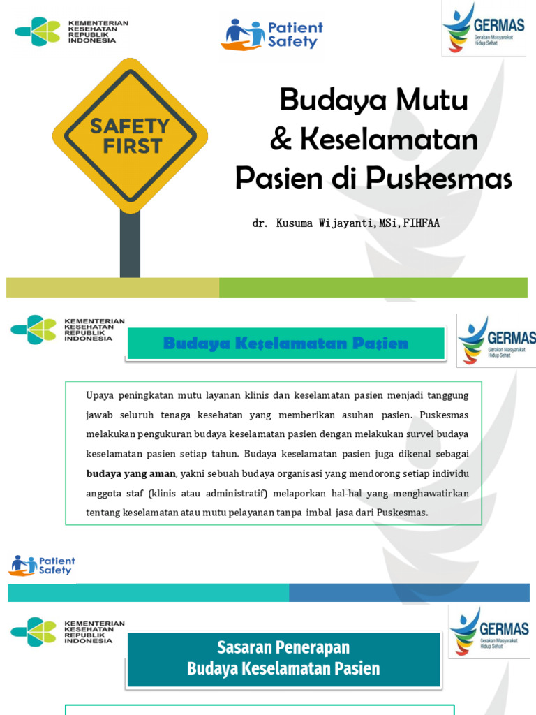 Budaya Keselamatan Pasien Dan Pengukurannya (Autosaved) | PDF