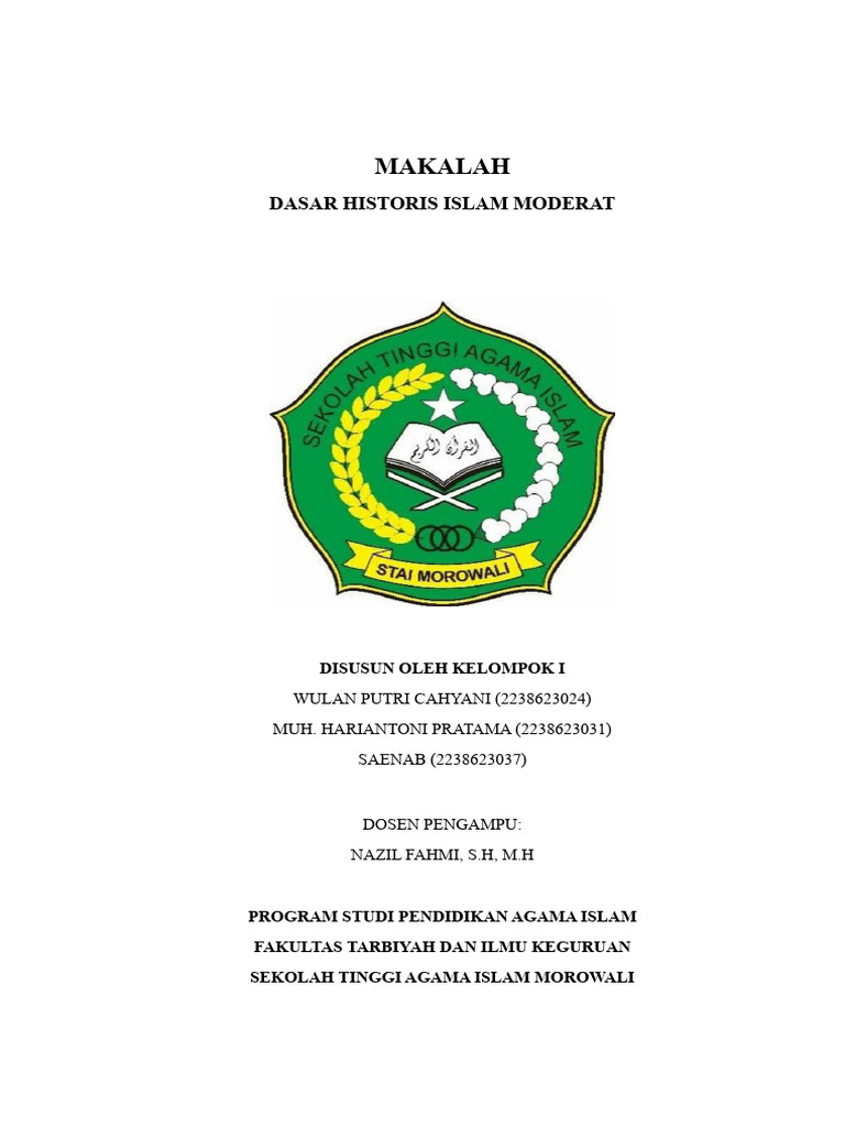 Sejarah dan Pemikiran Islam Moderat | PDF | Agama & Spiritualitas