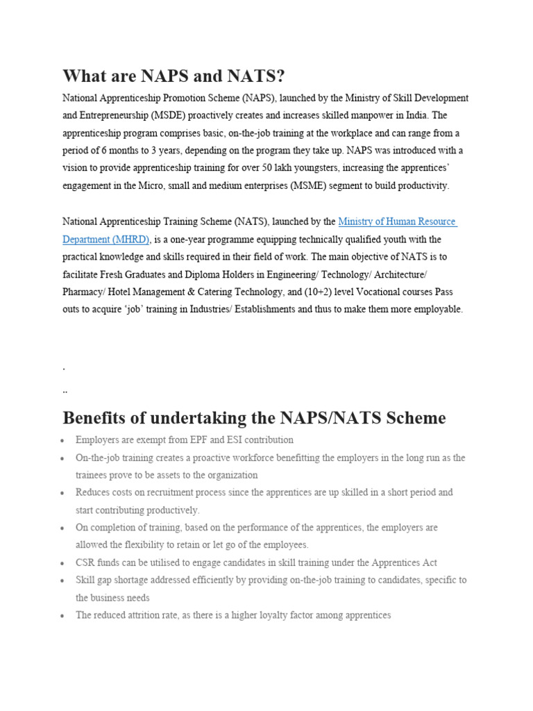 Naps and Nats Points | PDF