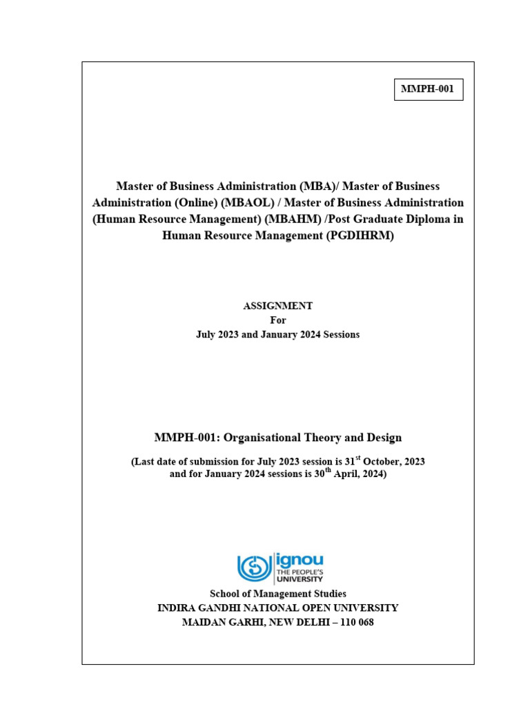 MMPH-001 Assignment | PDF MMPH-001 Assignment | PDF