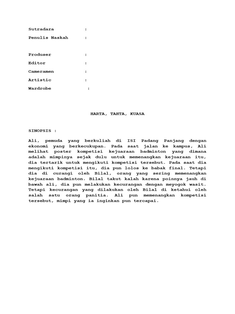 SINOPSIS Pancasila Finall | PDF