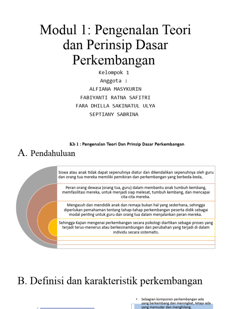 Modul 1 Perkembangan P.D | PDF