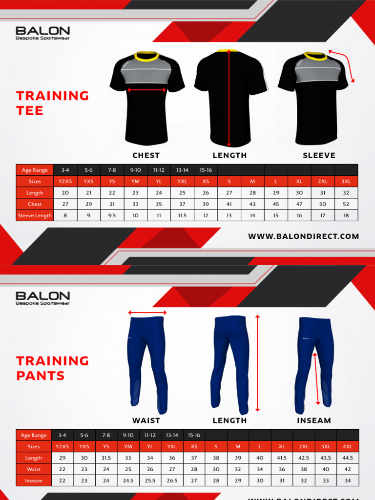 Sizing Chart | Download Free PDF | Clothing | Fashion