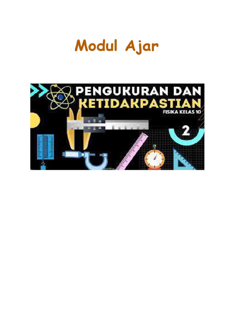 Modul Ajar Pengukuran | PDF Modul Ajar Pengukuran | PDF