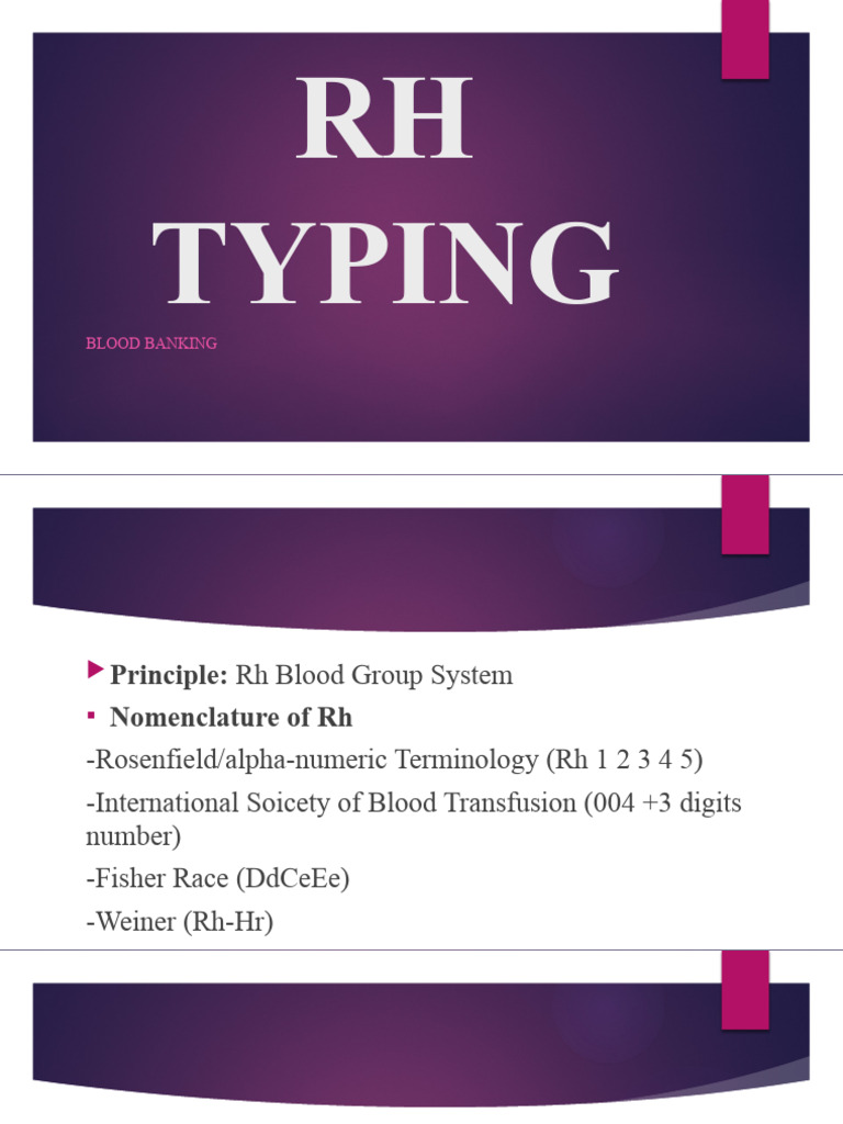 RH Typing | PDF