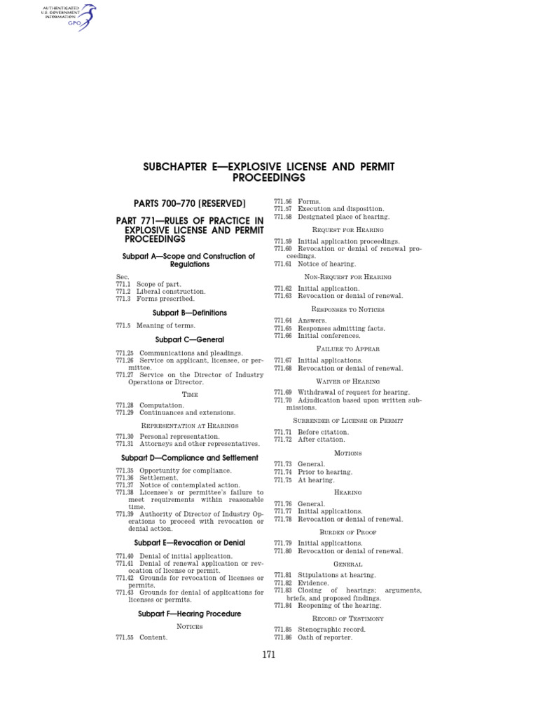 CFR 2020 Title27 Vol3 Part771 | PDF