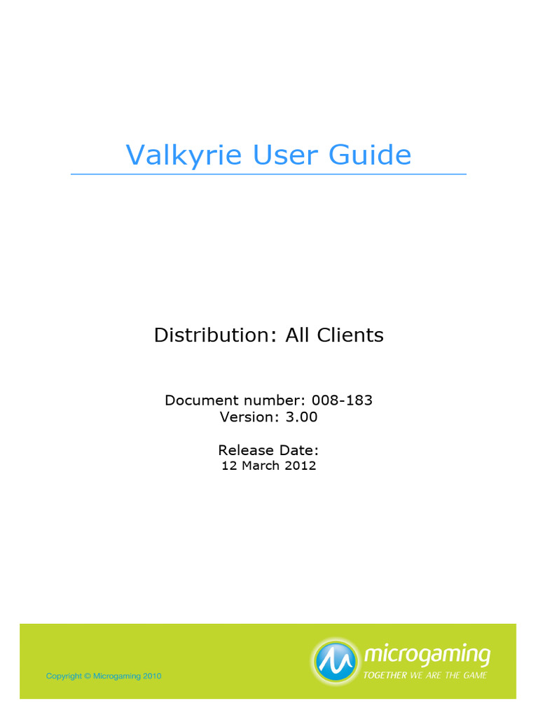 008-183 - Valkyrie User Guide v4 00 | PDF | Parameter (Computer ...