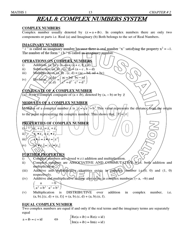 Maths Test 01 | PDF | Complex Number | Numbers