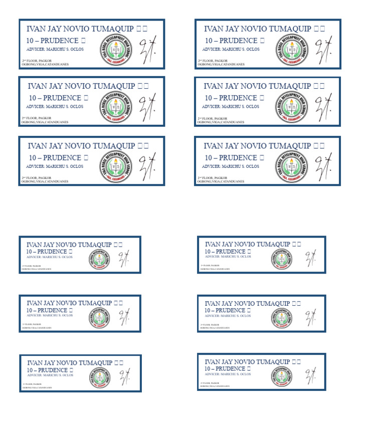 Ivan Jay Chart | PDF