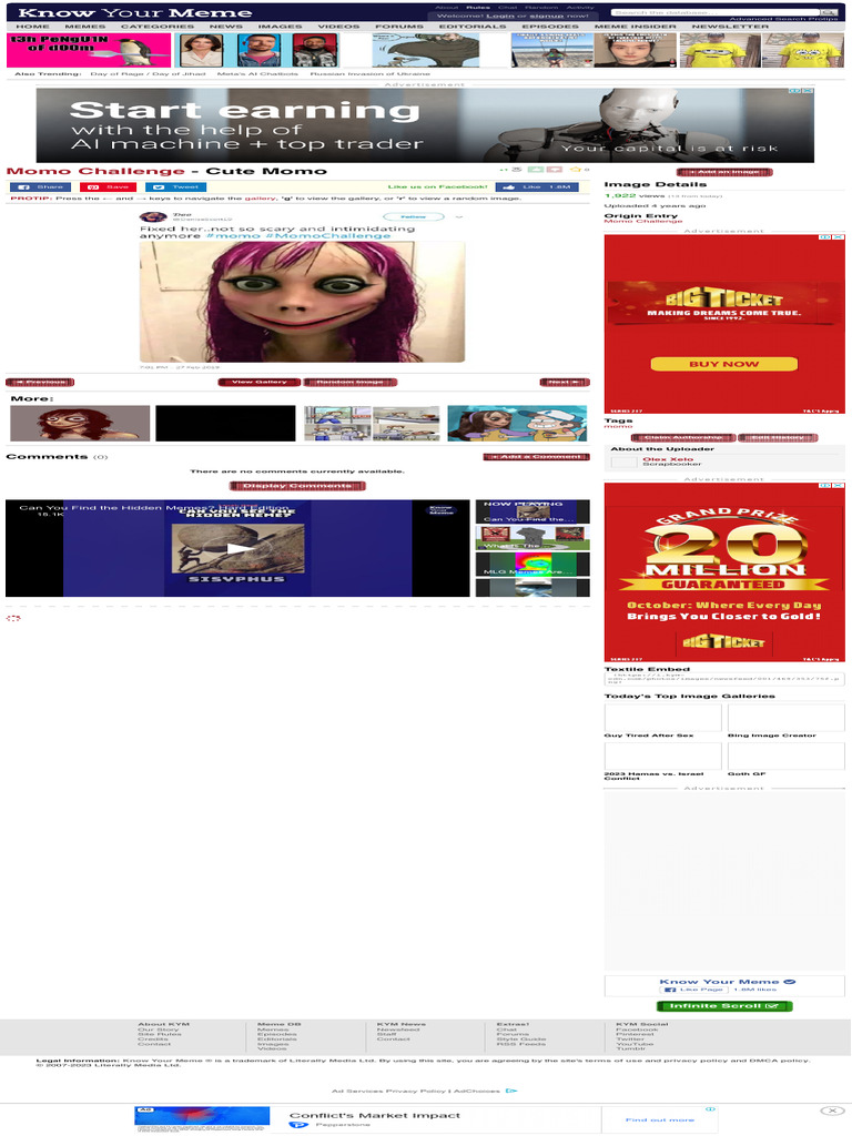 Cute Momo Momo Challenge Know Your Meme | PDF | Facebook | Human ...