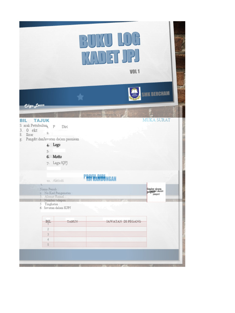 Buku Log Kadet JPJ | PDF