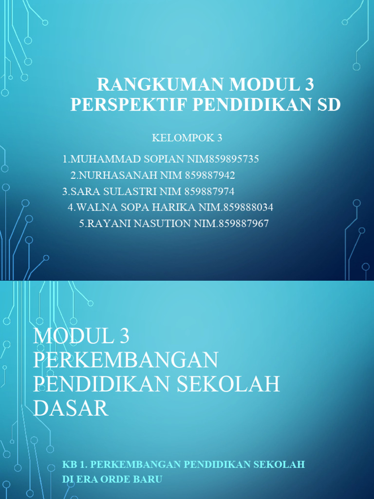 Rangkuman Modul 3 Kelompok 3 | PDF | Ilmu Sosial