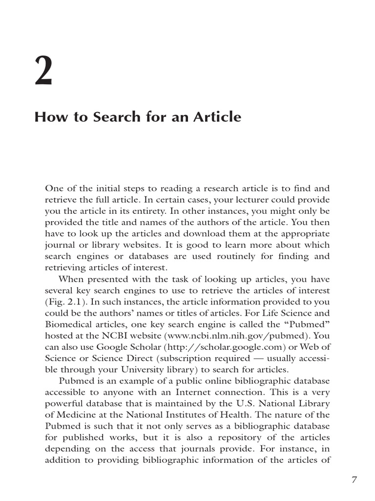 How to Find and Access Research Articles | PDF
