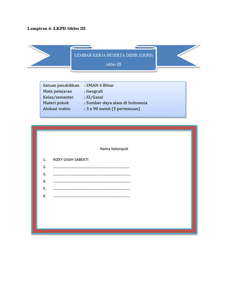 Lampiran LKPD Geo | PDF