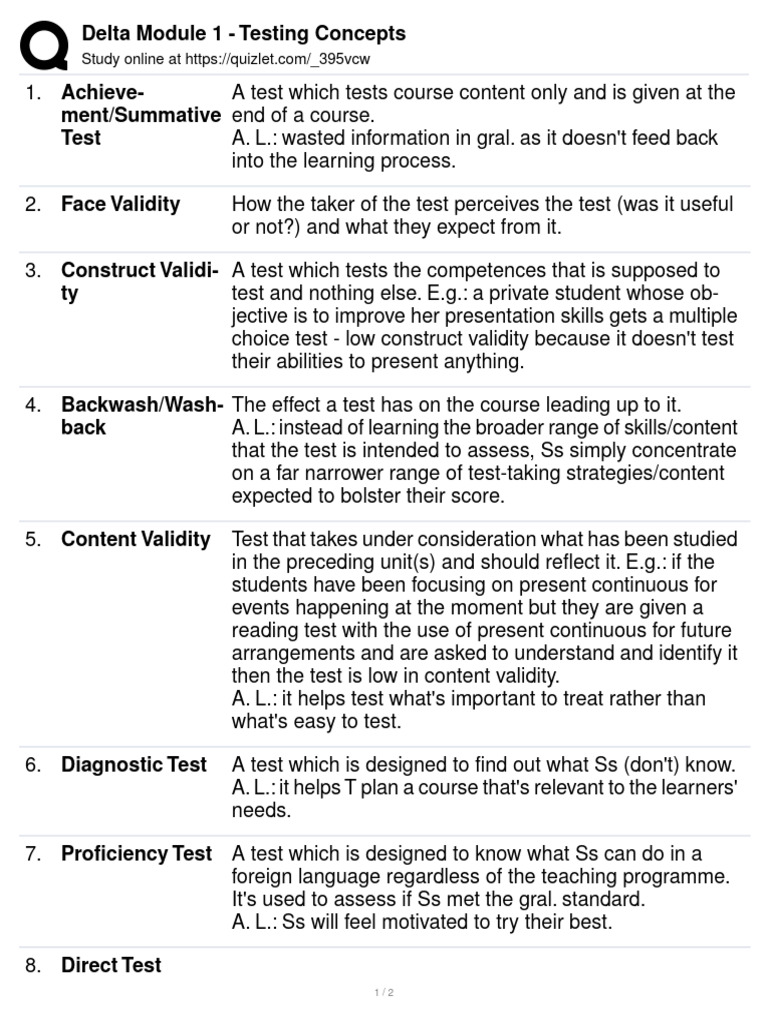 Testing Concepts Pdf