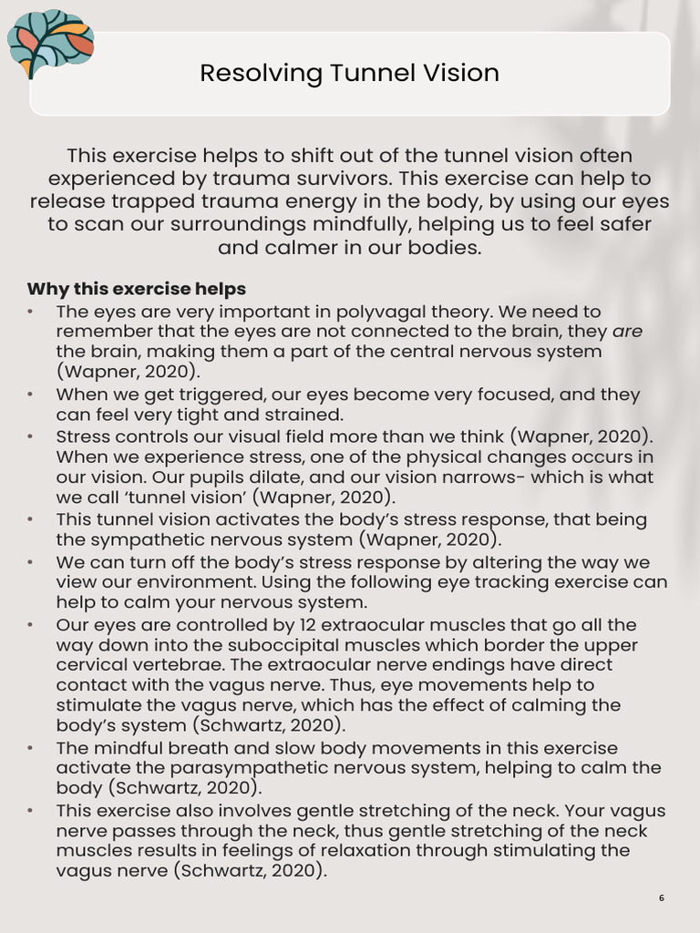 VTP - Resolving Tunnel Vision | PDF | Stress (Biology) | Nerve VTP - Resolving Tunnel Vision | PDF | Stress (Biology) | Nerve