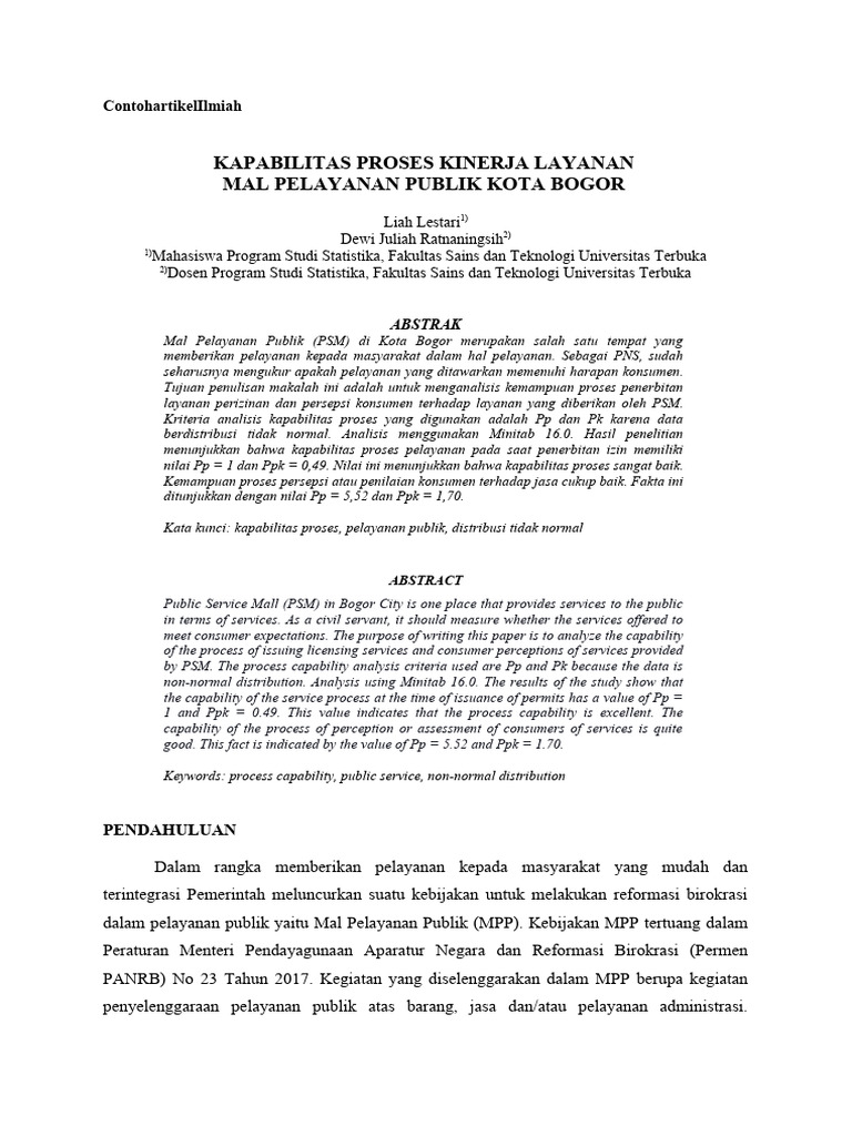 Contoh KARIL UT | PDF