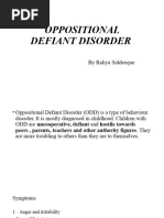 ODD Symptoms Checklist and Criteria | PDF