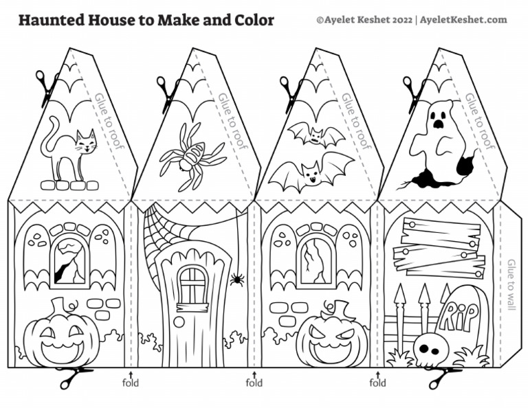 Halloween House Make and Color Ayelet Keshet | PDF