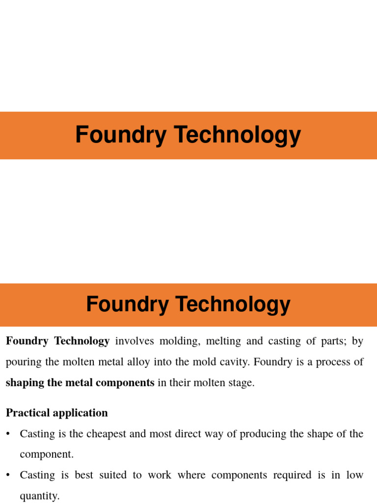Foundry Technology | PDF | Foundry | Casting