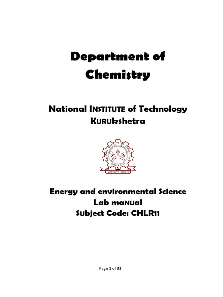 Lab Manual Pdf Physical Chemistry Chemical Compounds