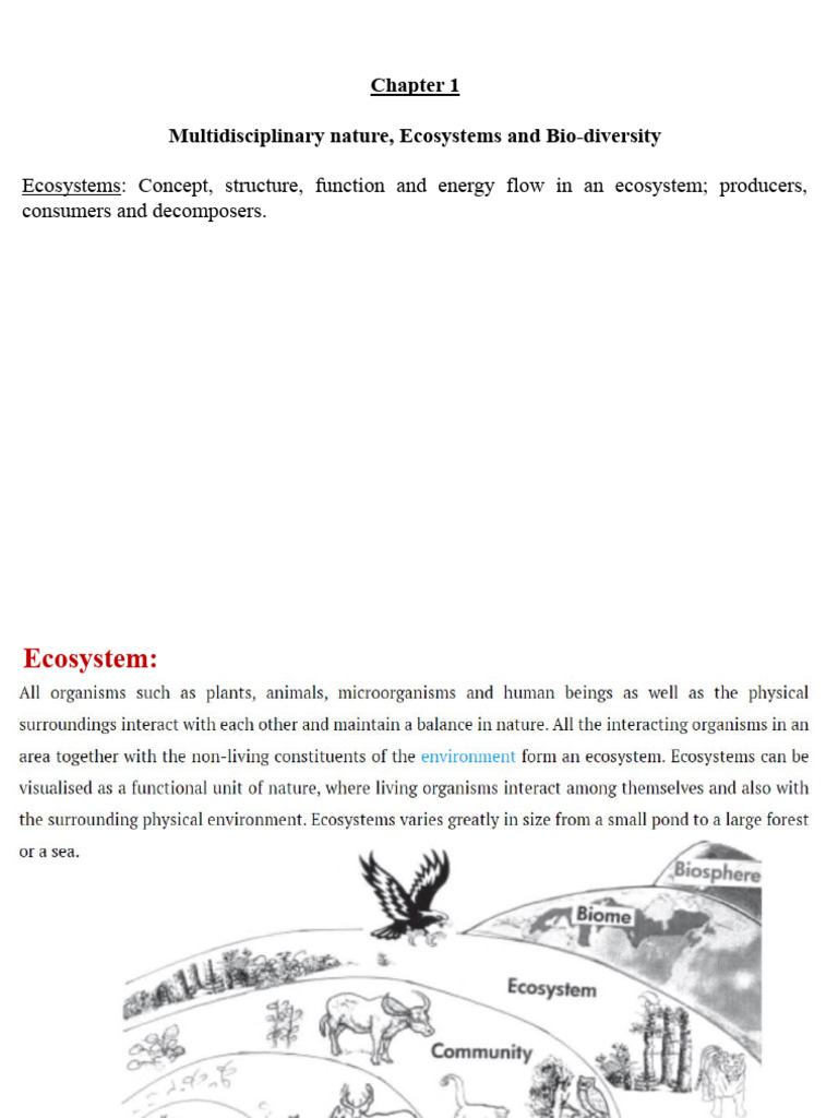 Chapter 1 2 Ecosystem-1 | PDF | Food Web | Ecosystem