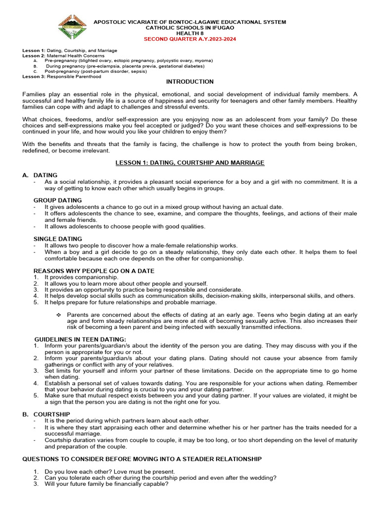 Q2 HEALTH 8 LP Student | PDF