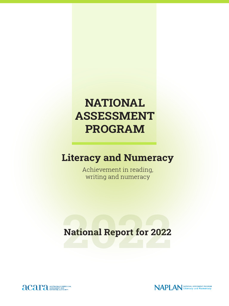2022 Naplan National Report | PDF | Creative Commons License