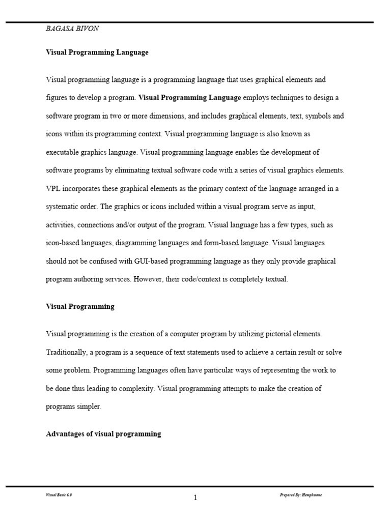 Visual Basic Tutorial-1 | PDF | Programming | Computer Program