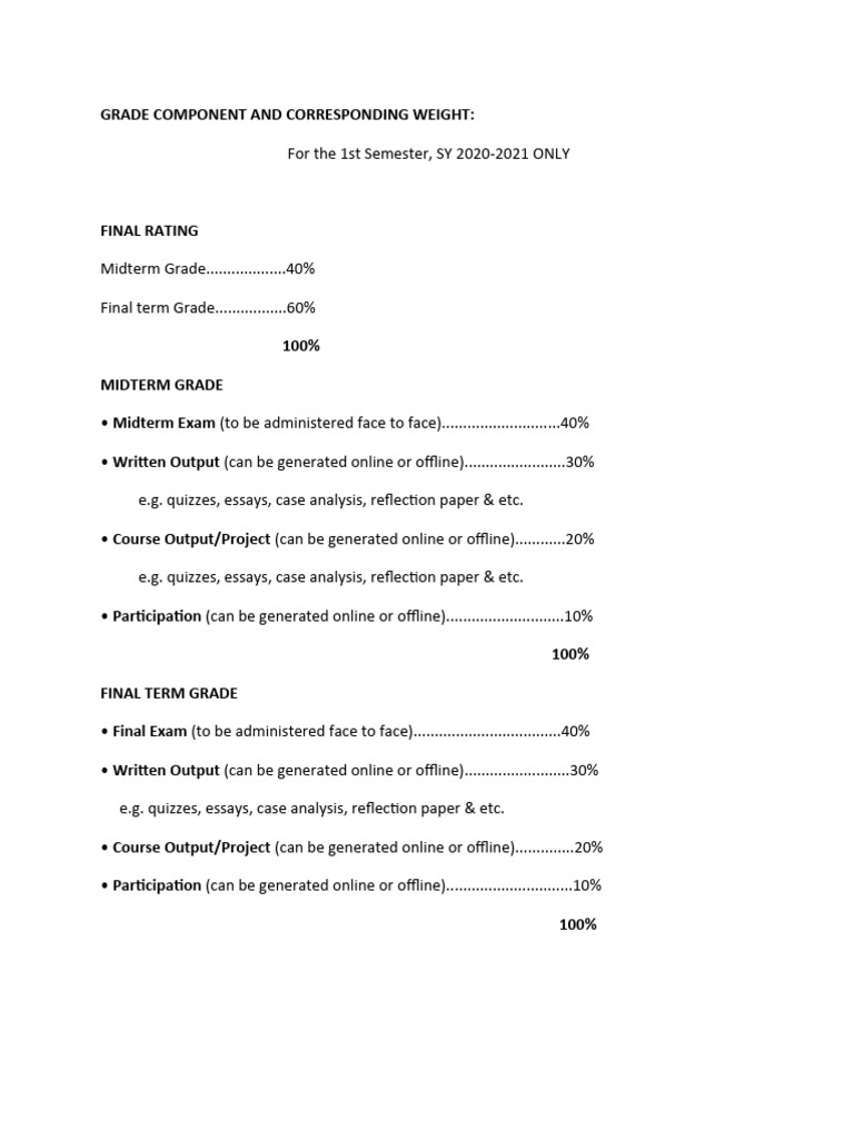 Grading System | PDF | Evaluation Methods | Tests