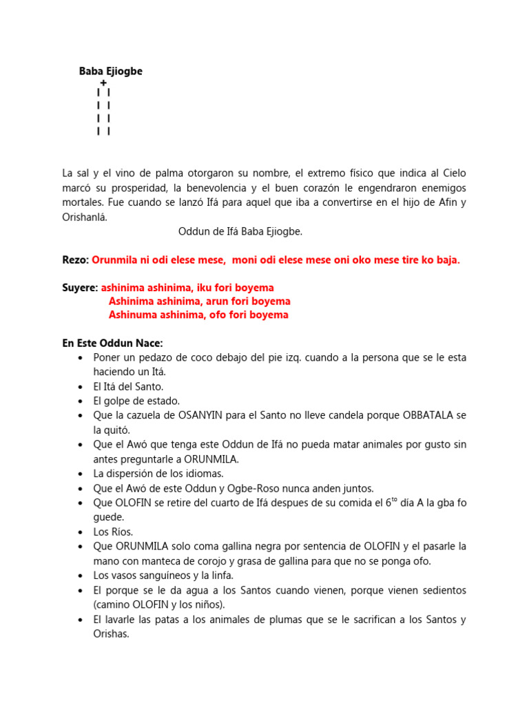 001.ejiogbe Meji. | PDF | Santeria