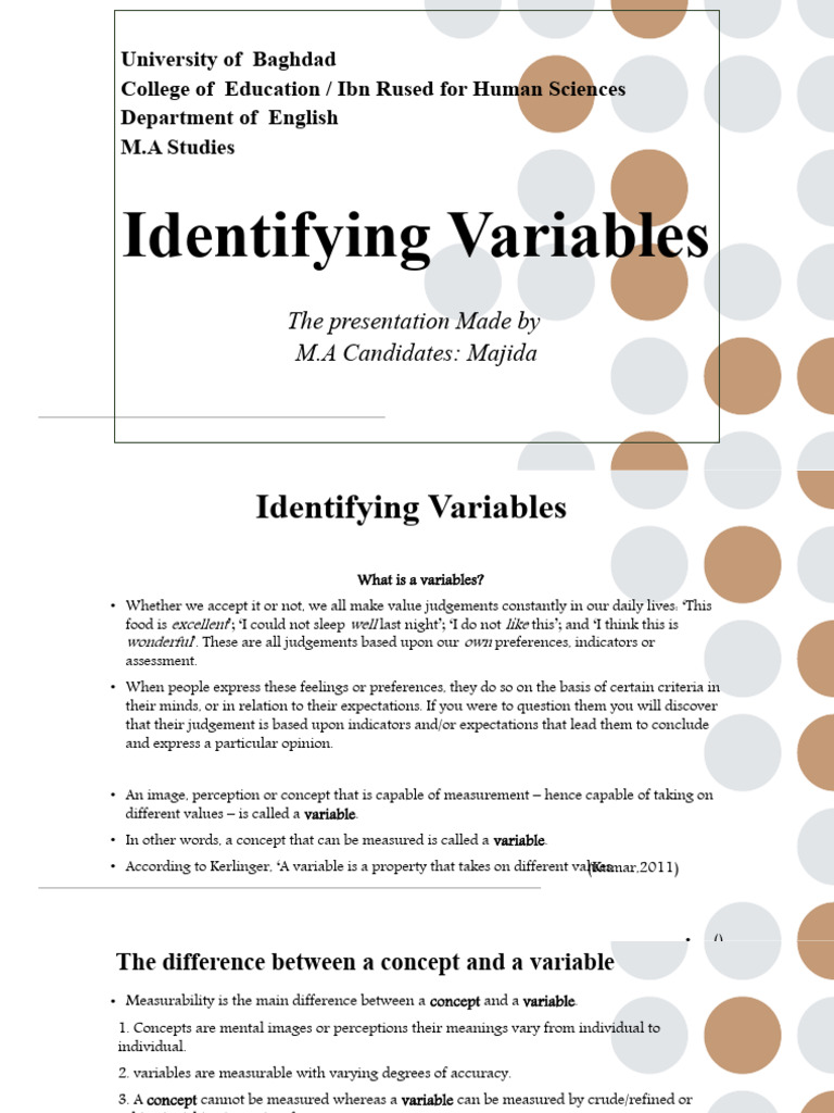 Identifying 2 | PDF | Categorical Variable | Psychology