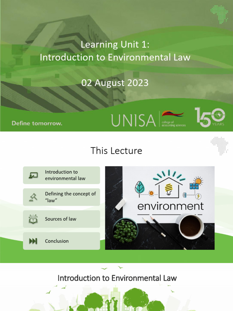 Environmental Law Overview Guide | PDF | Environmental Law ...