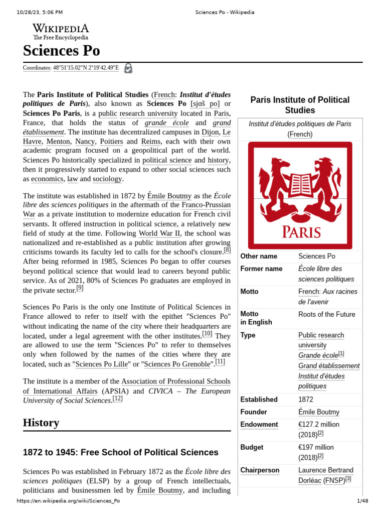 Sciences Po | PDF