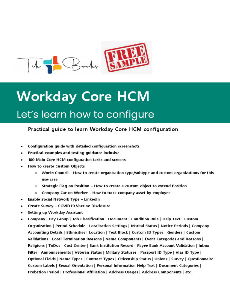 Workday HCM Configuration Guide | PDF | Business Process | Software