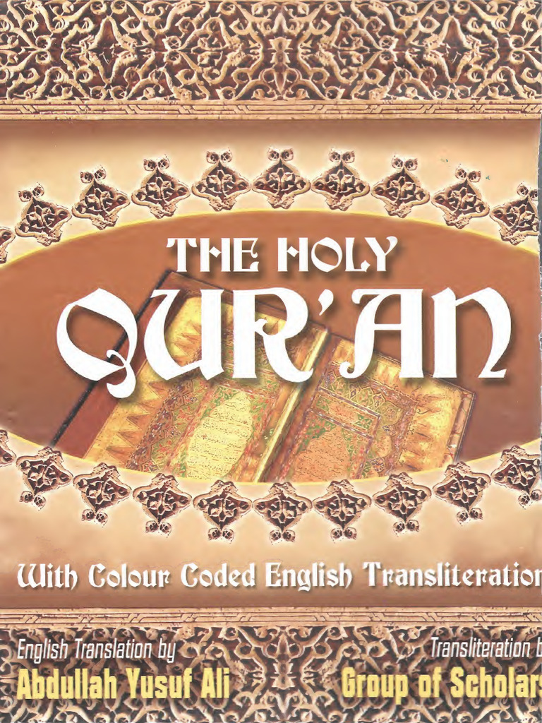The Holy Quran With Color Coded English Transliteration and Translation ...