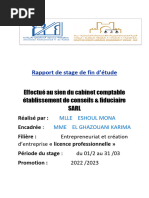 Rapport de Stage Ofppt | PDF | Facture | Comptabilité