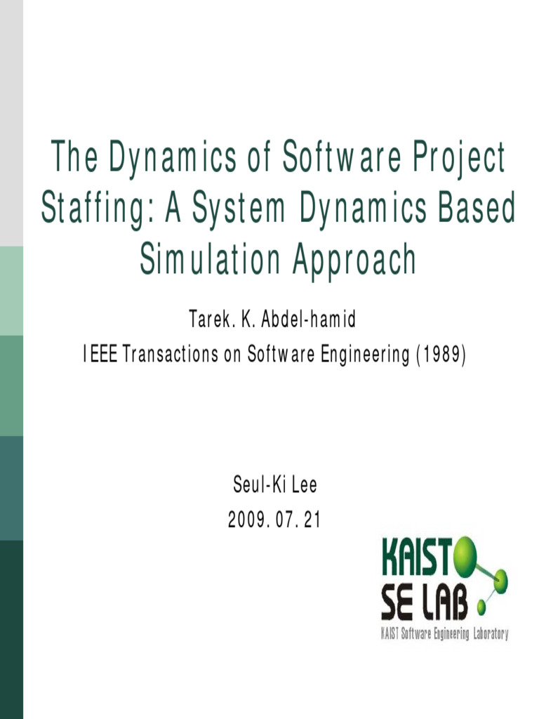 The Dynamics of Software Project Staffing A System | PDF