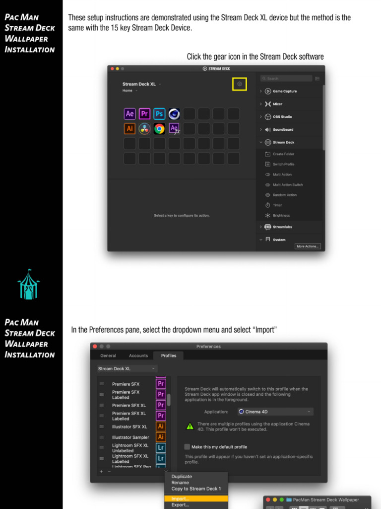 PacMan Stream Deck Wallpaper | PDF